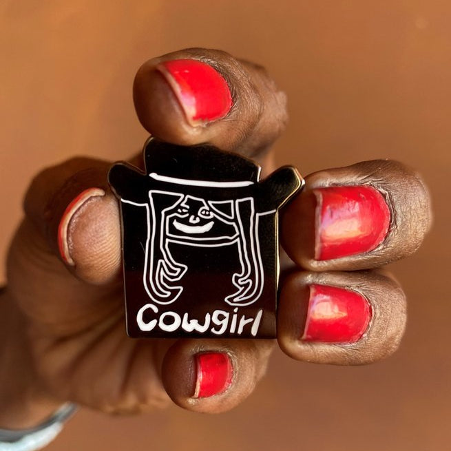 Cowgirl Enamel Pin Qagoma Store