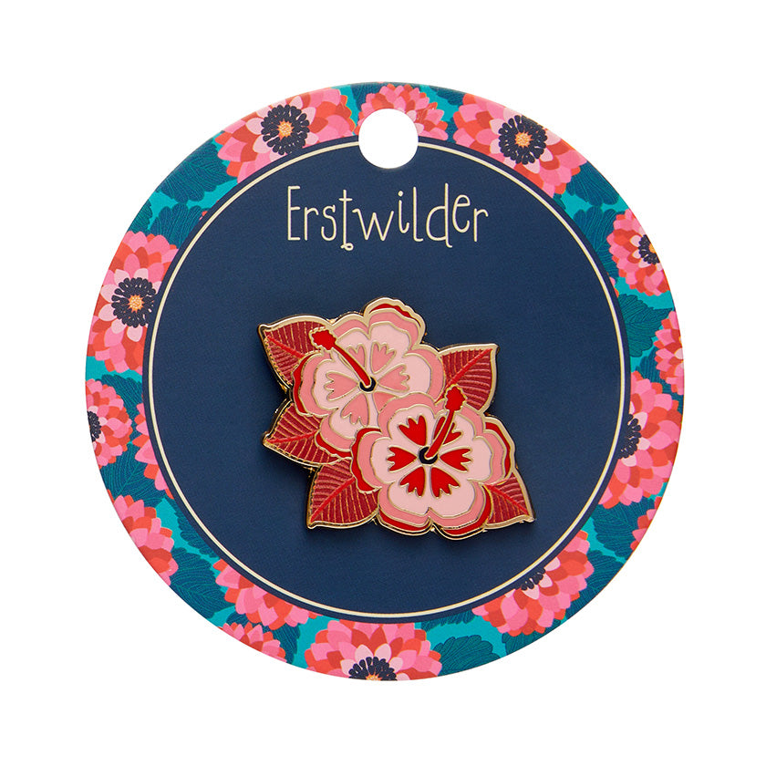 Halcyon Hibiscus Enamel Pin – QAGOMA Store