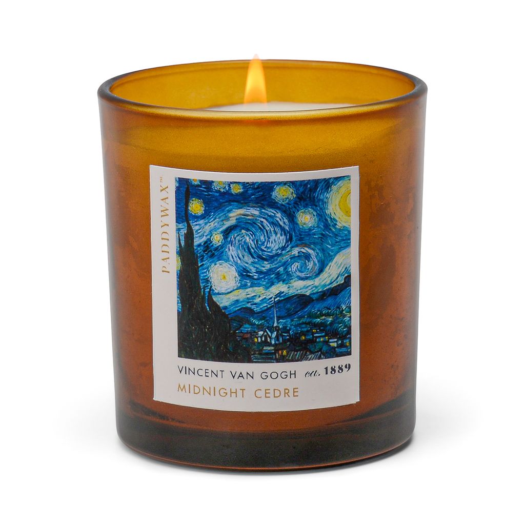 Impressionist Glass Candle 6oz/170g - Van Gogh: The Starry Night ...