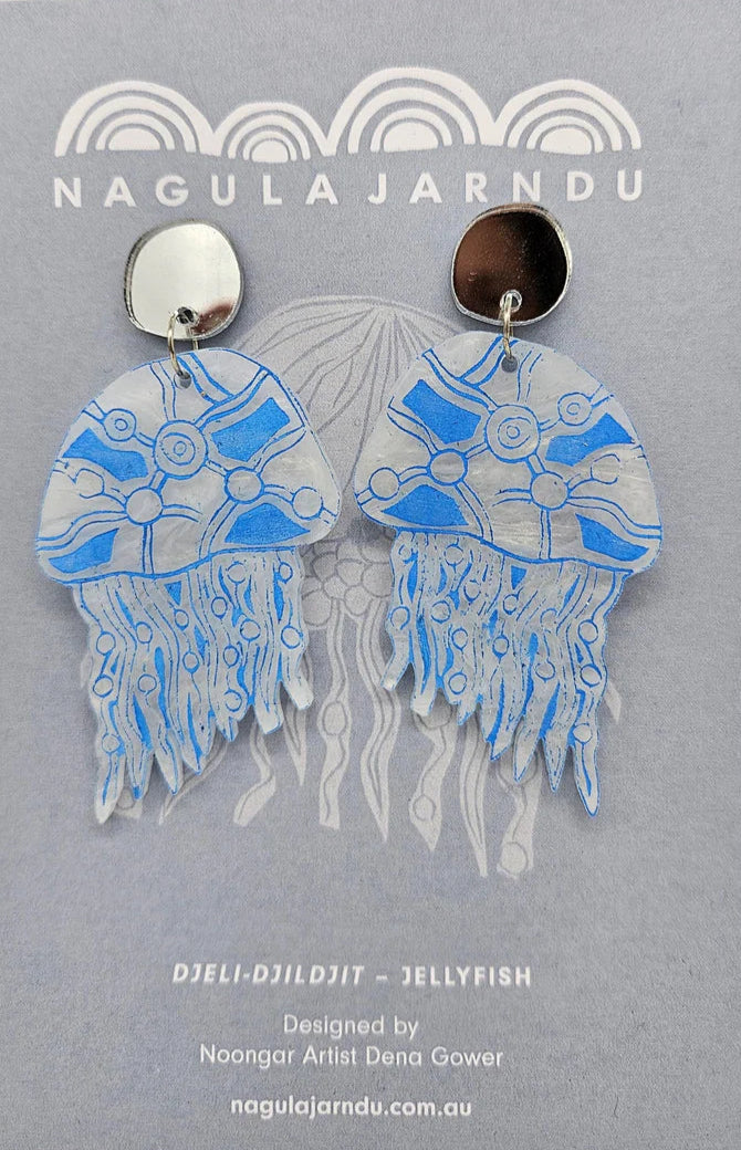 Jellyfish "Djeli-Djildjit" Earrings – QAGOMA Store