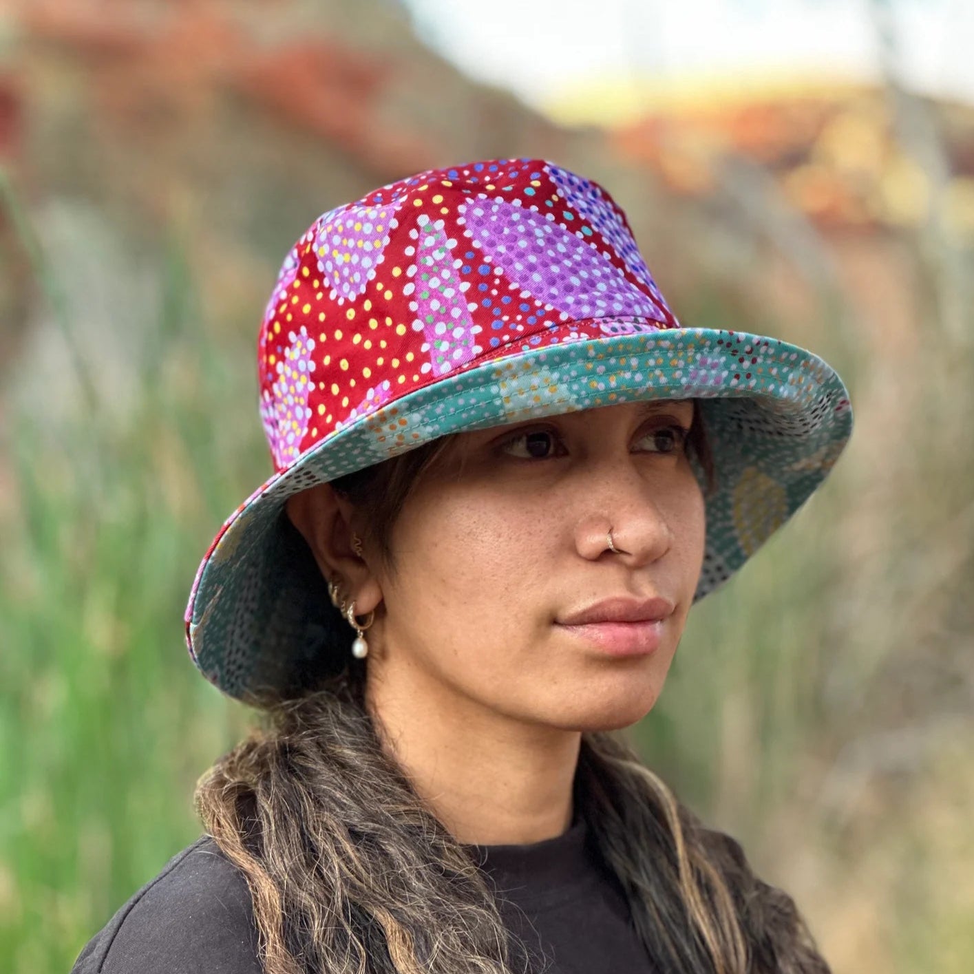 Bajila (Seedpods) Reversible Bucket Hat – QAGOMA Store