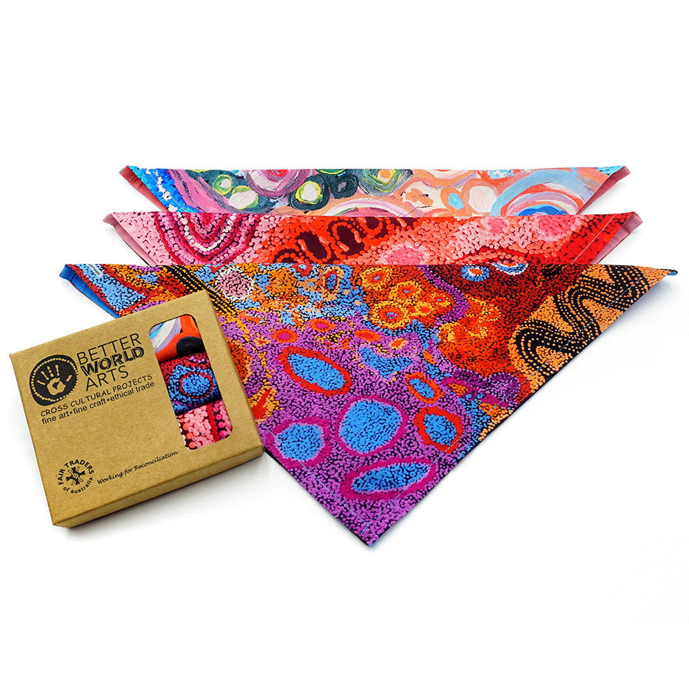 Boxed Set of 3 Handkerchiefs – QAGOMA Store