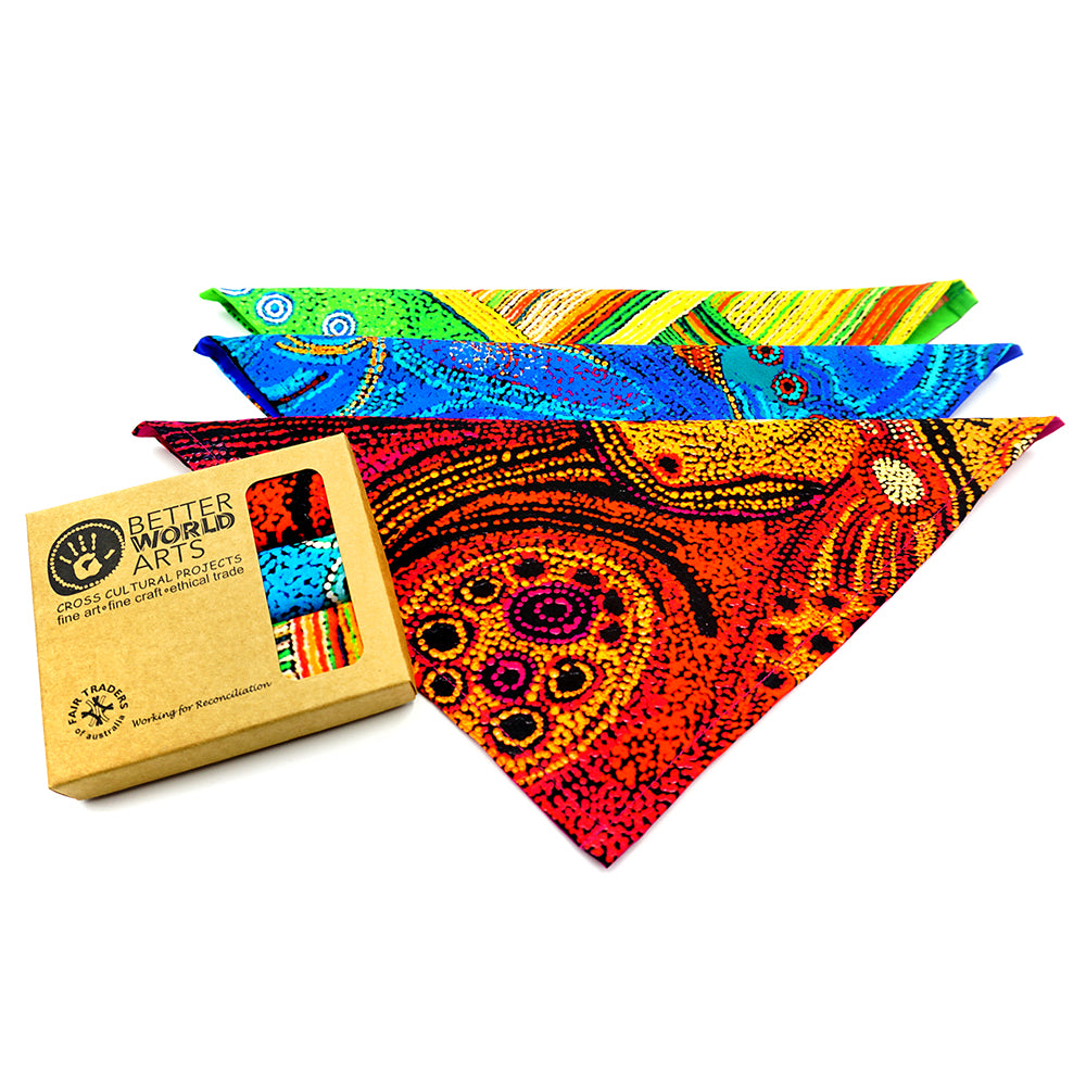 Boxed Set of 3 Handkerchiefs - Julie Woods – QAGOMA Store